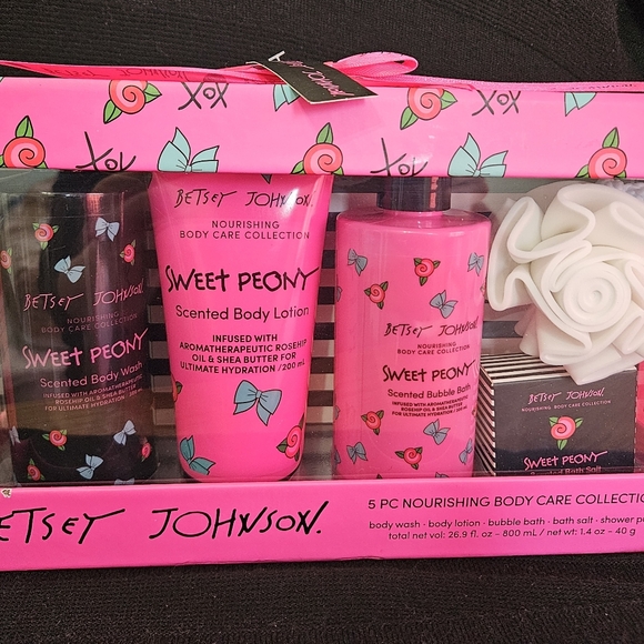 Betsey Johnson | Bath & Body | Betsy Johnson 5 Piece Sweet Peony Body ...
